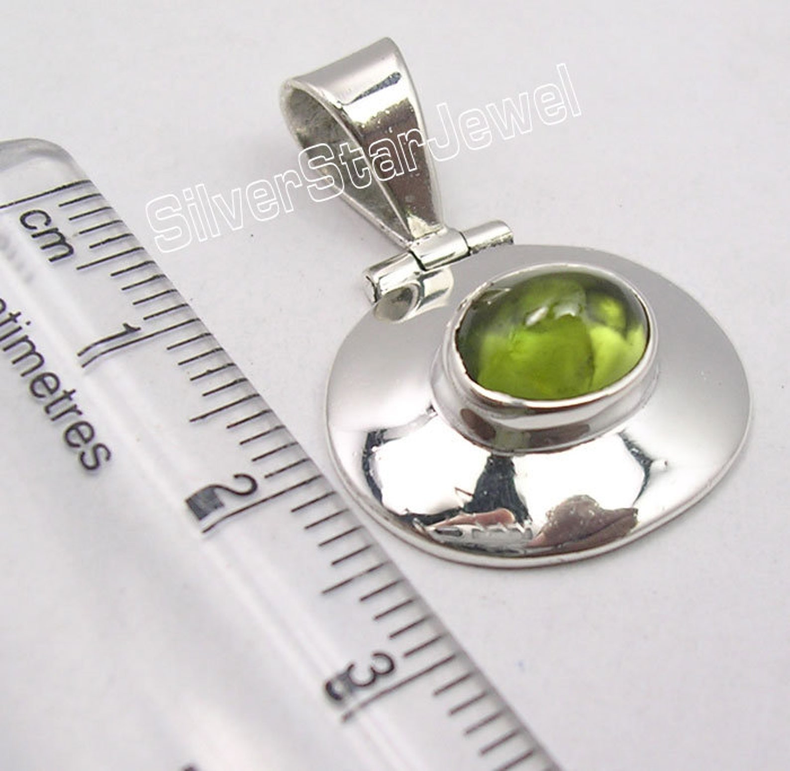 Handmade 925 Stamped Pure Solid Silver Beautiful Green Color - Etsy