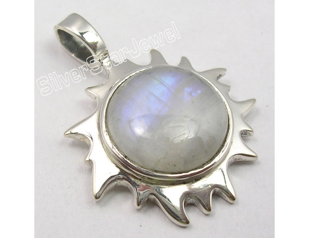Women's 925 Stamped Pure Solid Silver Big Blue Fire - Etsy