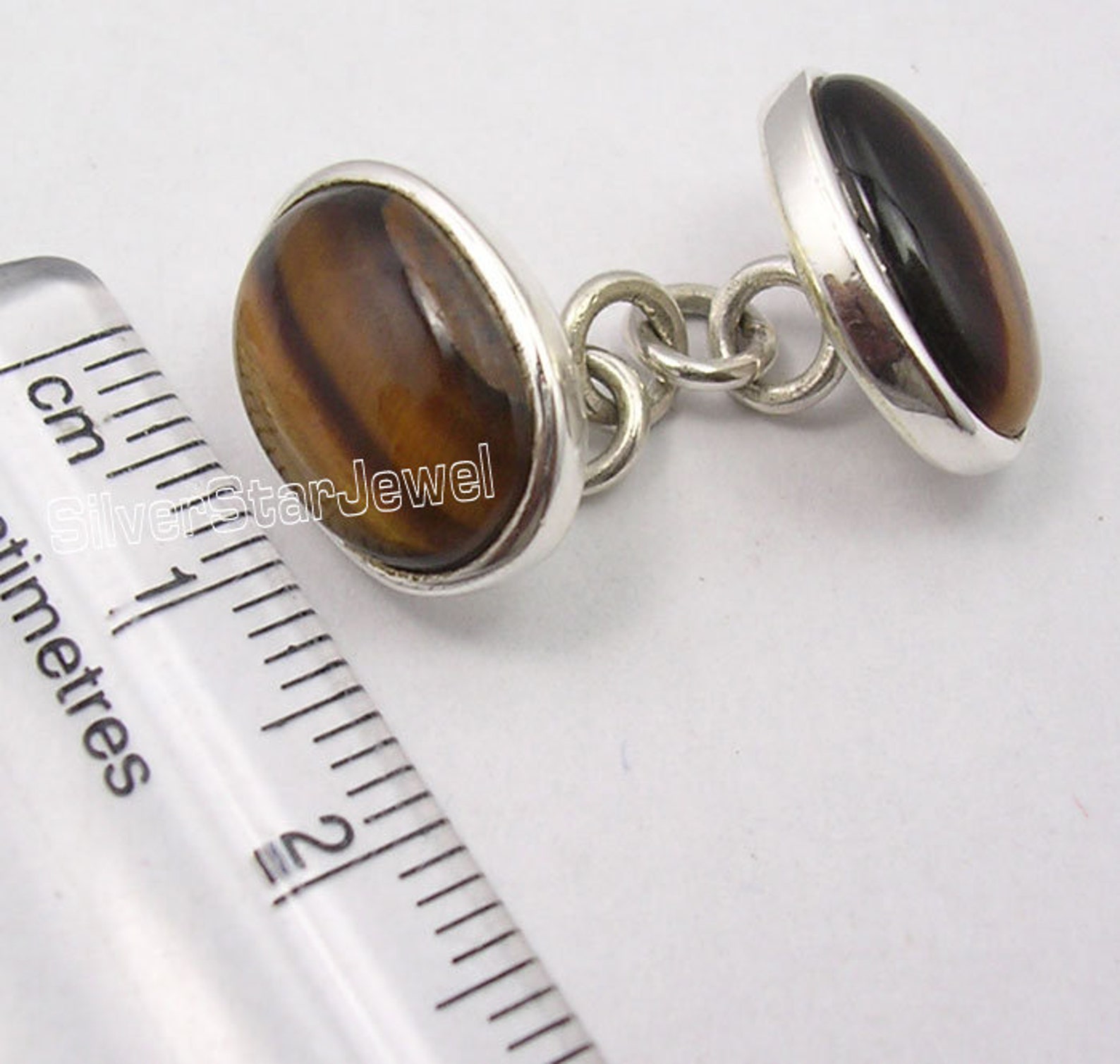 925 Stamped Pure Solid Sterling Silver Brown Color Real - Etsy