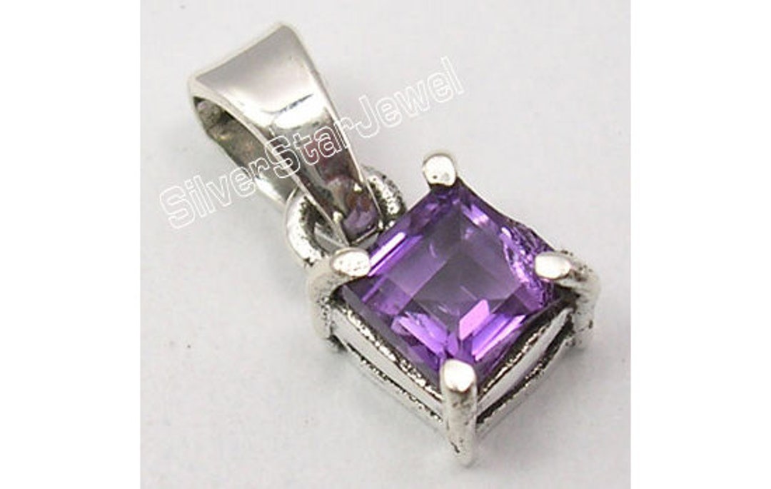 Beautiful 925 Stamped Pure Solid Silver Natural Purple Color - Etsy