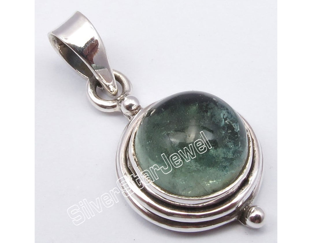 925 Stamped Solid Pure Silver Sparkling Green Color Real - Etsy