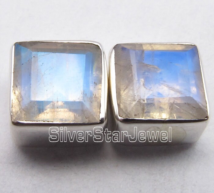 925 Solid Sterling Pure Silver Real Blue Fire RAINBOW - Etsy