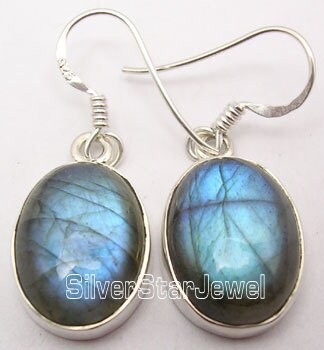 Pure 925 Solid Sterling Silver Natural BLUE FLASH LABRADORITE - Etsy