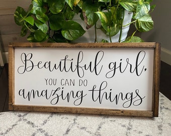 Beautiful Girl Sign - Etsy
