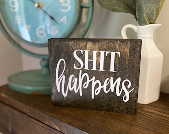 Shit Bathroom Sign | Etsy