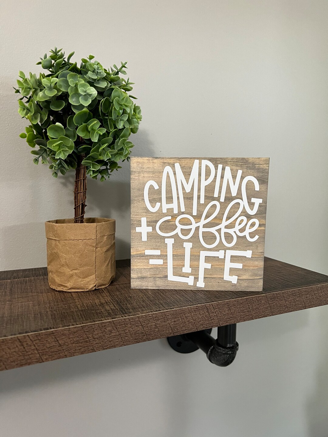 Camping Coffee Life Wood Sign | RV | Camper Sign |RV Camper | Camping ...