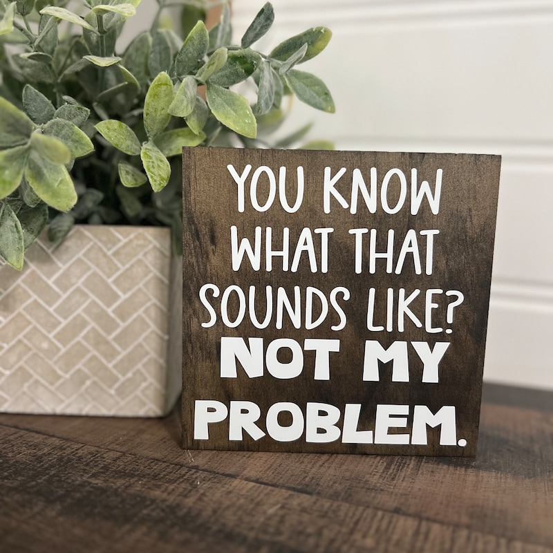 No Problem Sign - Etsy