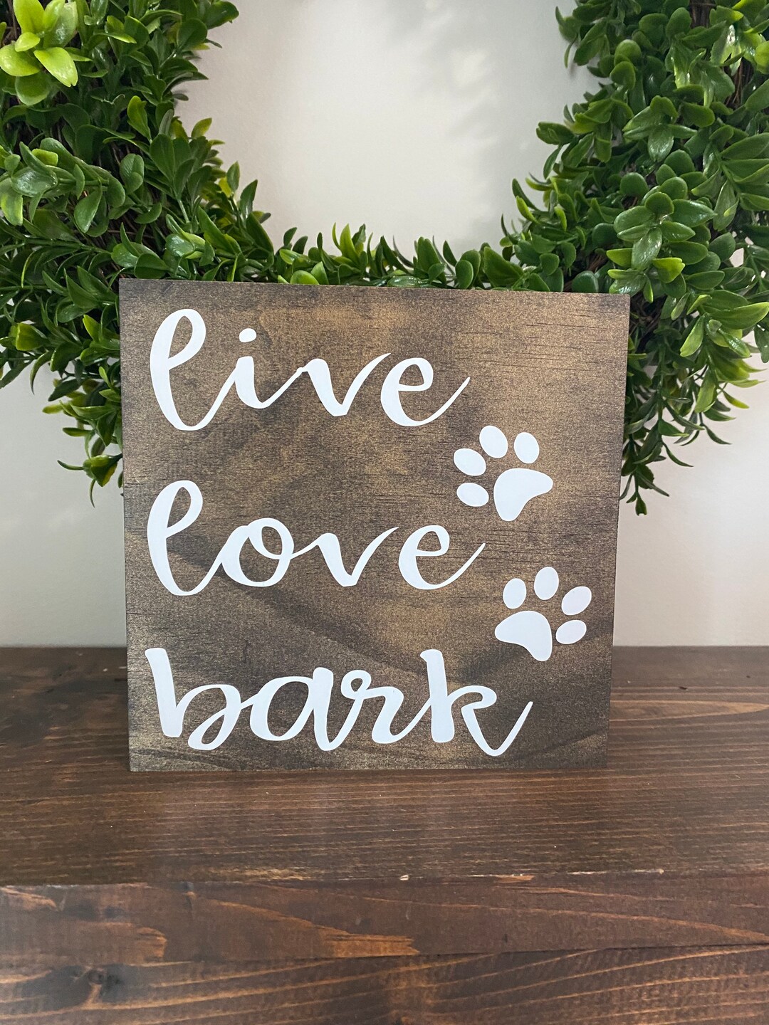Live Love Bark Sign Dog Farmhouse Bathroom Farmhouse Decor - Etsy UK