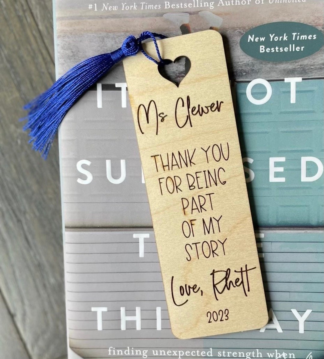 Teacher Bookmark / Teacher Appreciation Gift / Teacher Gift / Gift for ...