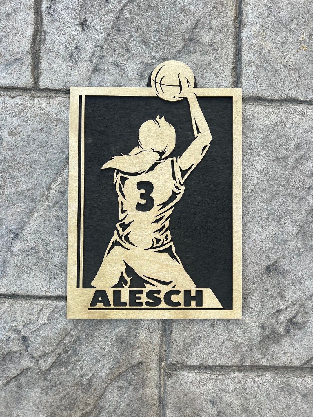 Custom 3D Sports Silhouette- Football - Baseball - Basketball - Hockey ...