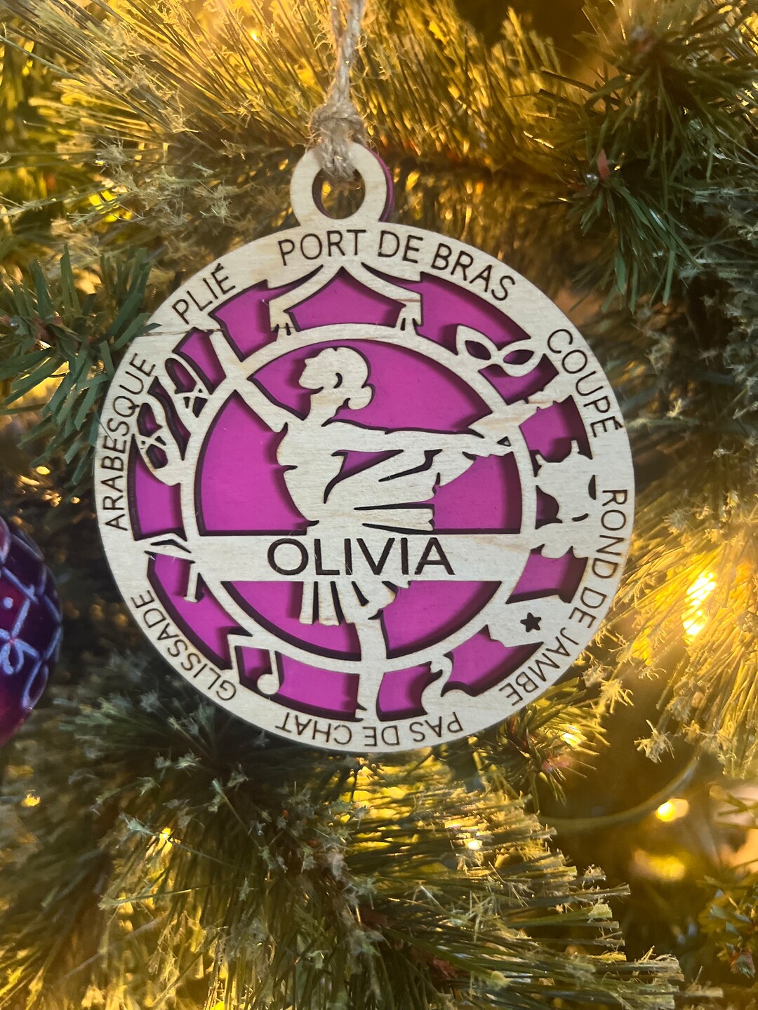 Personalized Dancer Christmas Ornament / Ballet Dancer Ornament ...