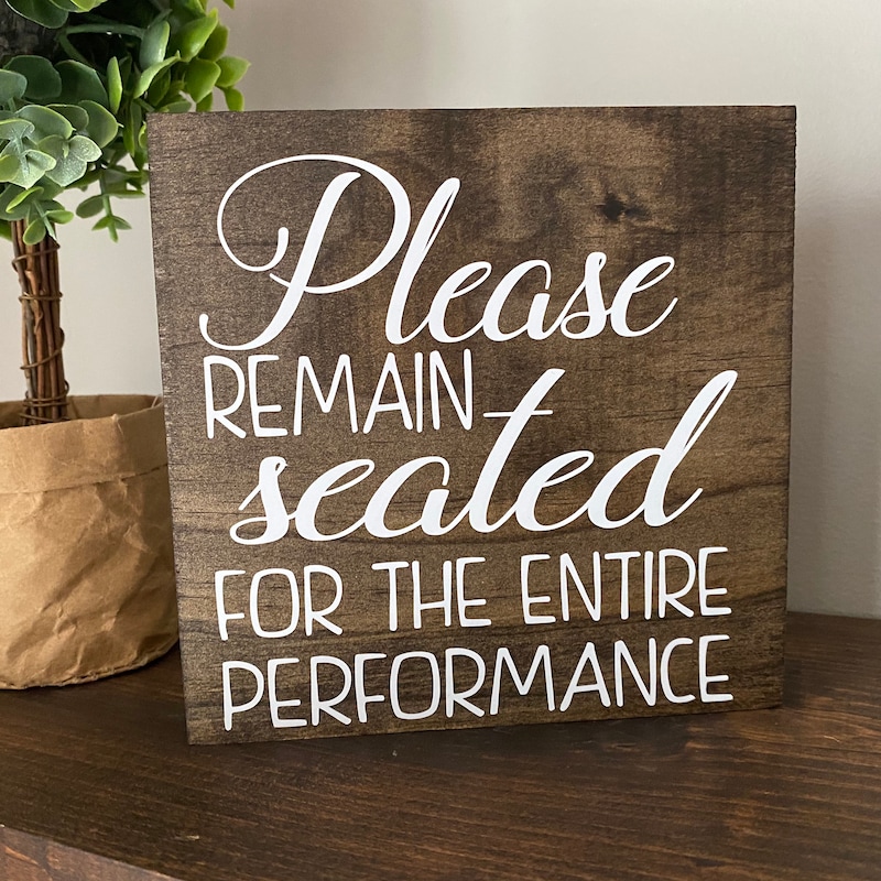 Please Remain Seated - Etsy