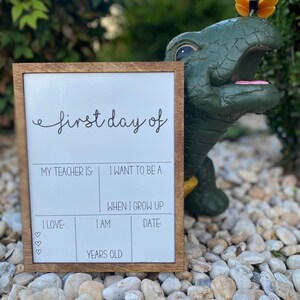 First Day of School Sign, First Day of School Dry Erase Board, Back to ...