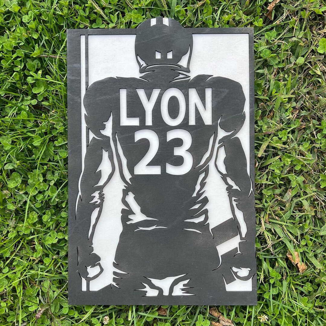 Football Sports Signs | Football Sign Boys Room |football Silhouette ...