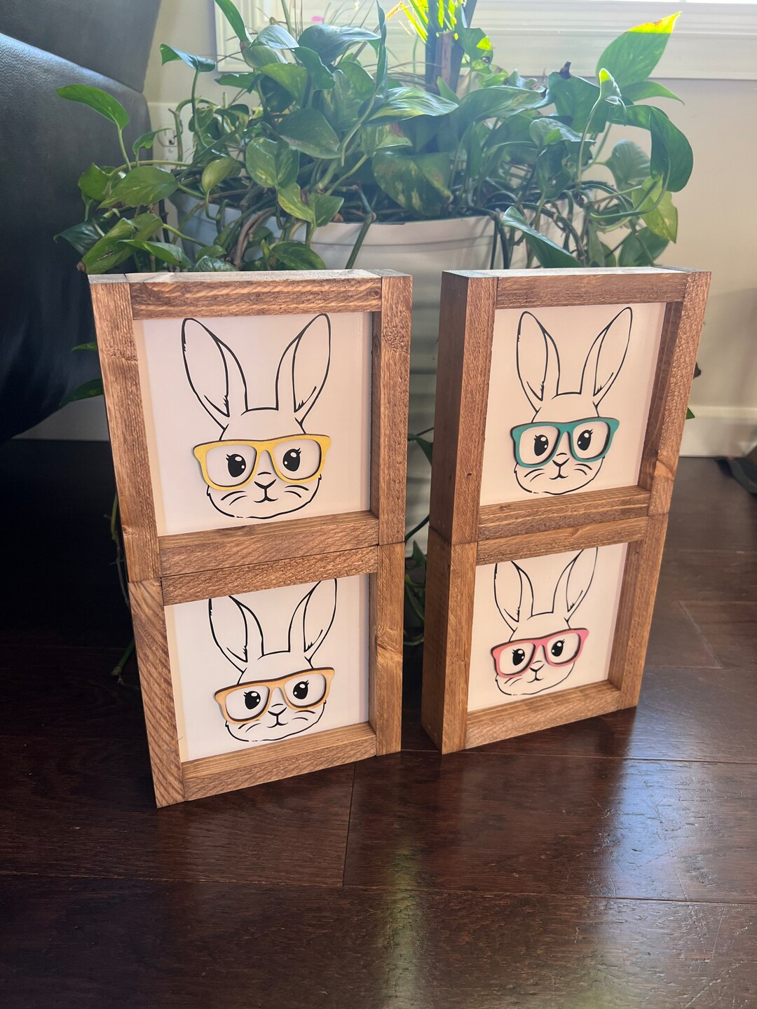 Easter Bunny Farmhouse Decor Sign Tiered Tray Farmhouse Neutral Easter ...