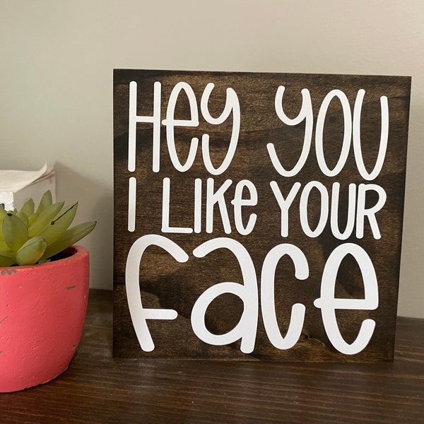 I Like Your Face - Etsy