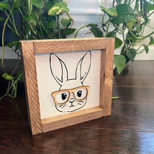 Easter Bunny Farmhouse Decor Sign Tiered Tray Farmhouse Neutral Easter ...