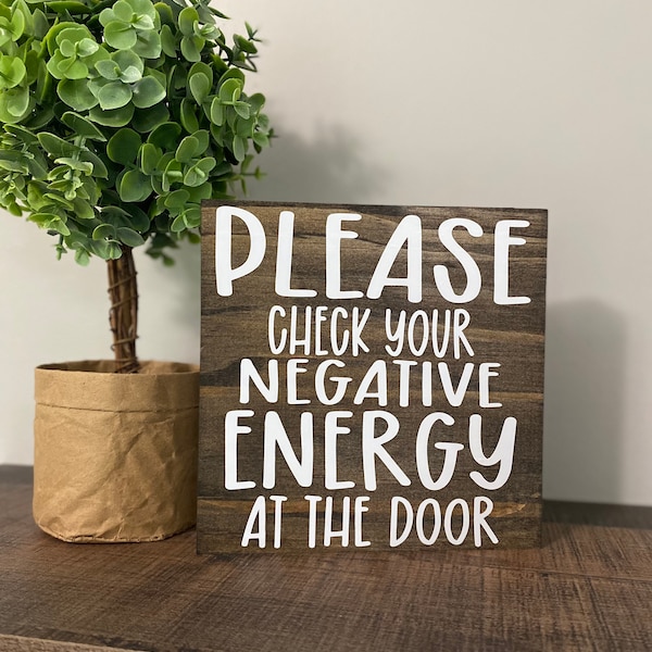 Check Your Energy at the Door Mat - Etsy