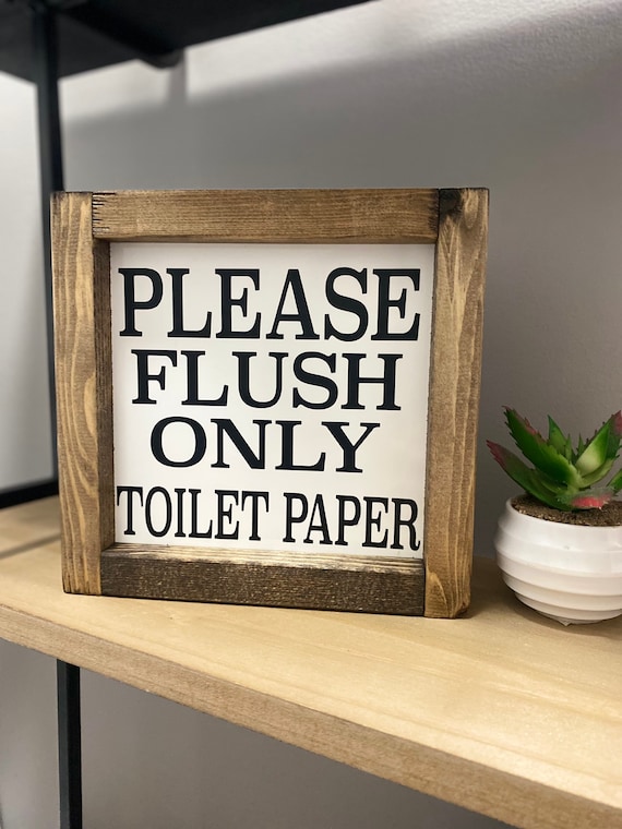 Please Flush Urinal Sign