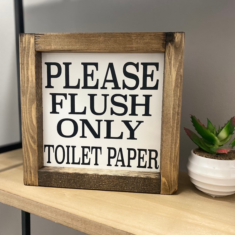 Toilet Paper Only Signs - Etsy