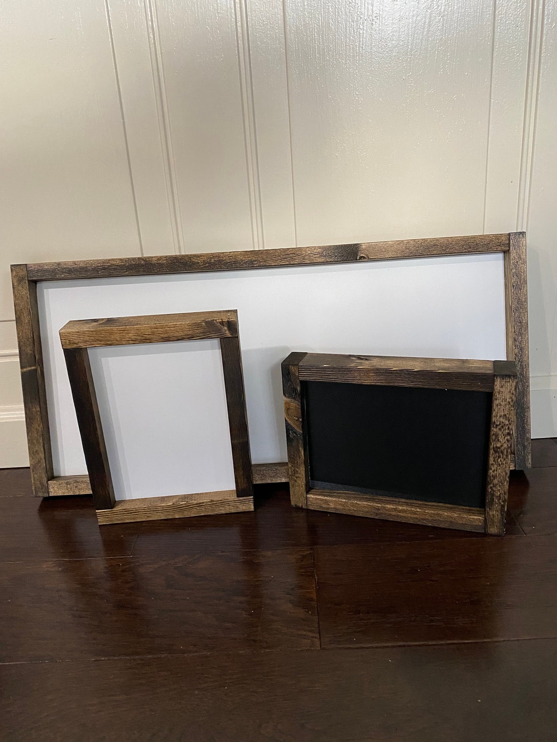 Black or White Wooden Sign Black and White Blank Framed | Etsy