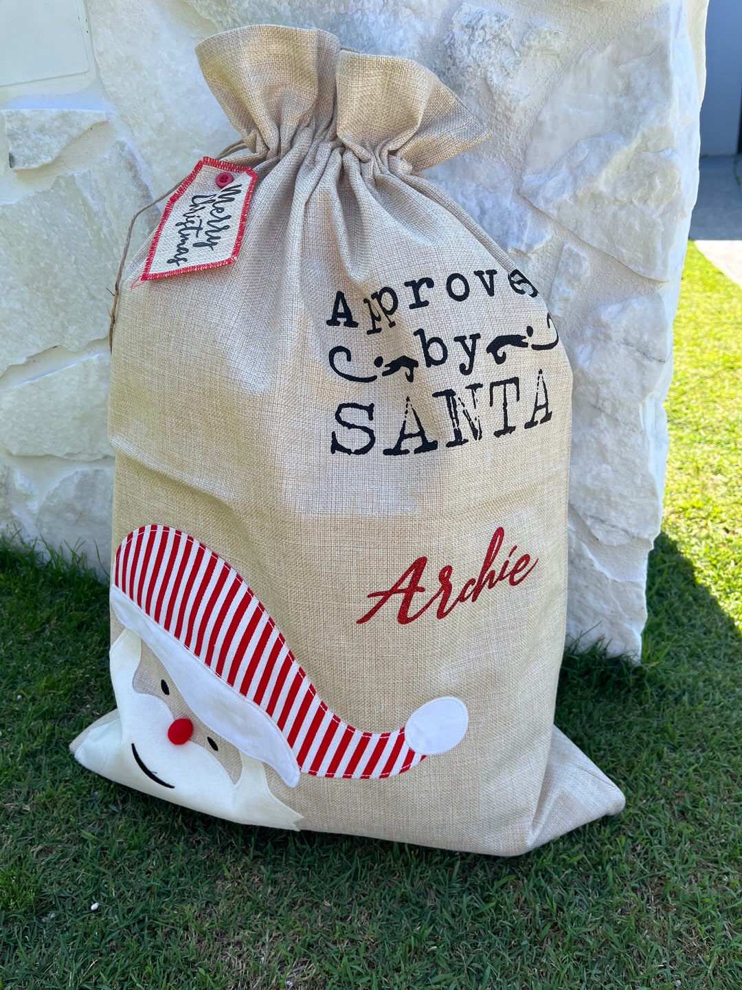 Kids Personalized Santa Sack, Santa Sack for Boys or Girls, Santa and ...