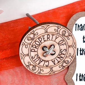 Santa's Lost Button With Note, Santa's Missing Button in Bag - Etsy