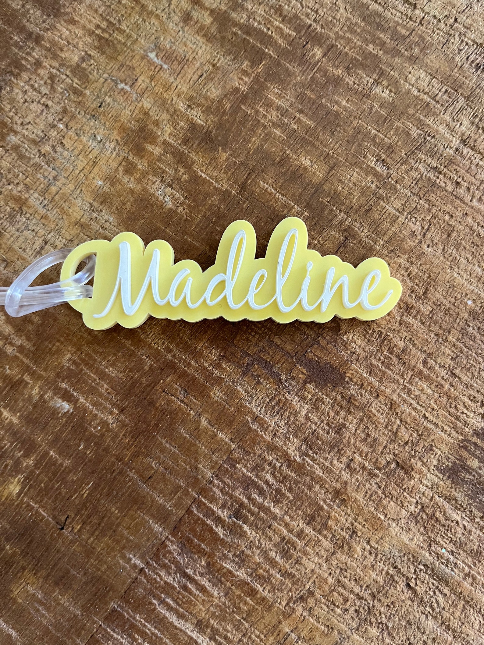 Personalised Acrylic Name Tags for Kindergarten, Custom School Name ...