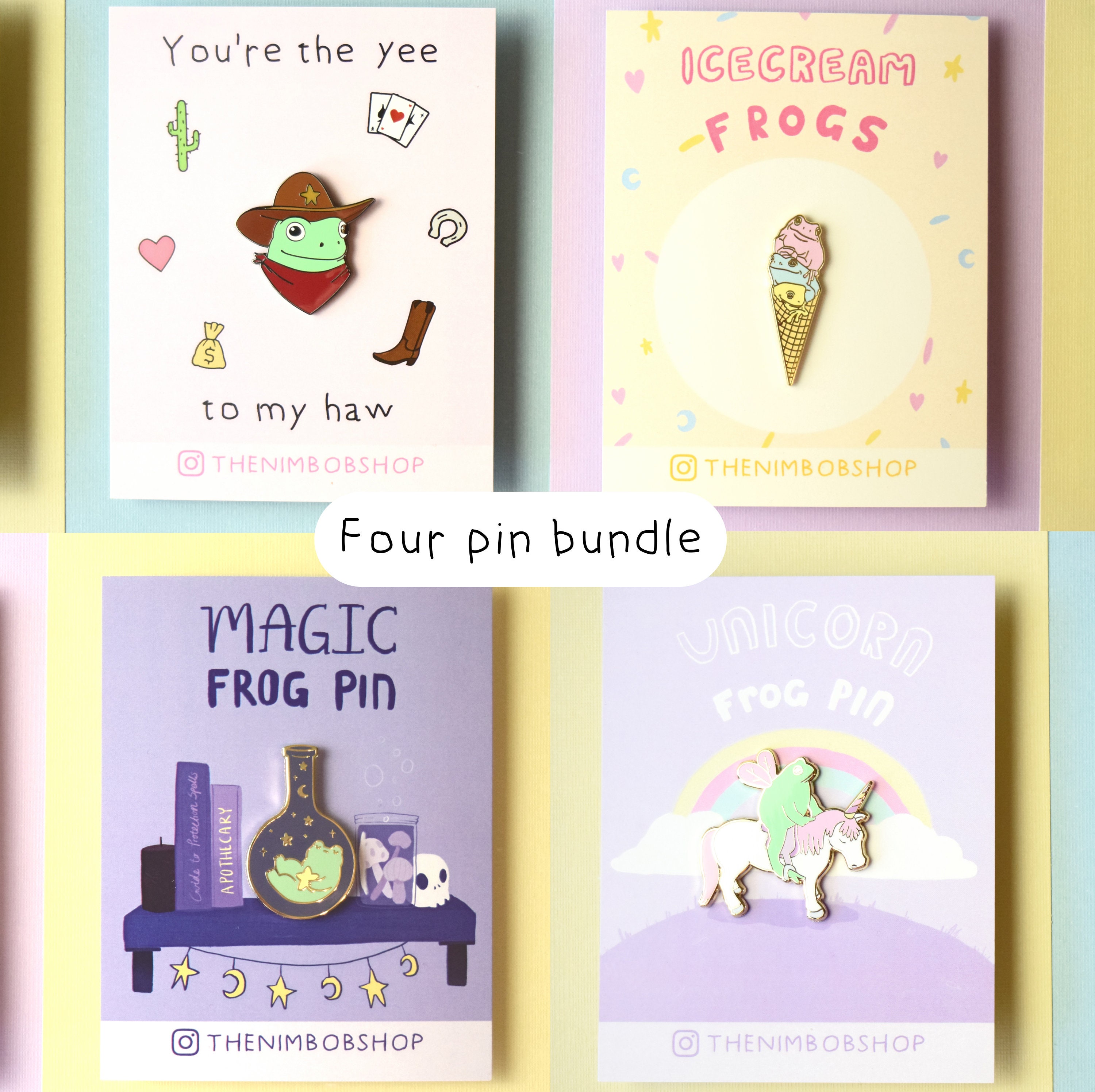 Cowboy Frog Enamel Pin You're The Yee To My Haw | Etsy