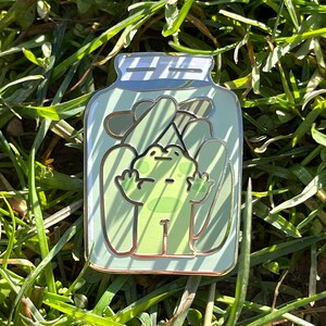 Pickle Frog Friendship Gift Hard Enamel Gold Metal Funny Amphibians ...