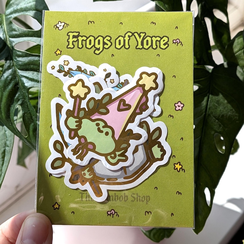 Gold Foil Frog Stickers – Medieval Amphibians, Laptop Decals (set of 4 ...