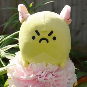 Grumpy the Angry Toad Plush Frog Plushie Round Little Amphibian Friend ...