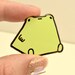 Frog Eaten Cheese Block Hard Enamel Gold Metal Fast Food Frog Pin Derpy ...