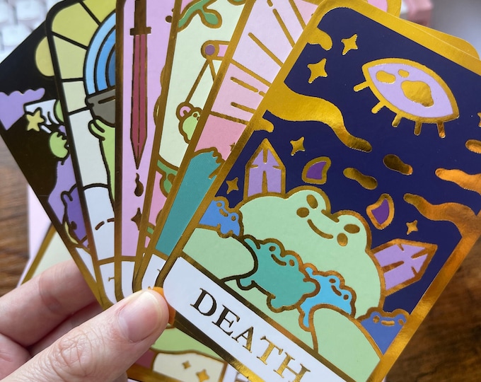 Frog Tarot Set - Froggy Themed Card Deck - Magic Froggies - Cute Kawaii ...
