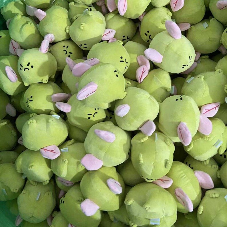 Grumpy the Angry Toad Plush Frog Plushie Round Little - Etsy