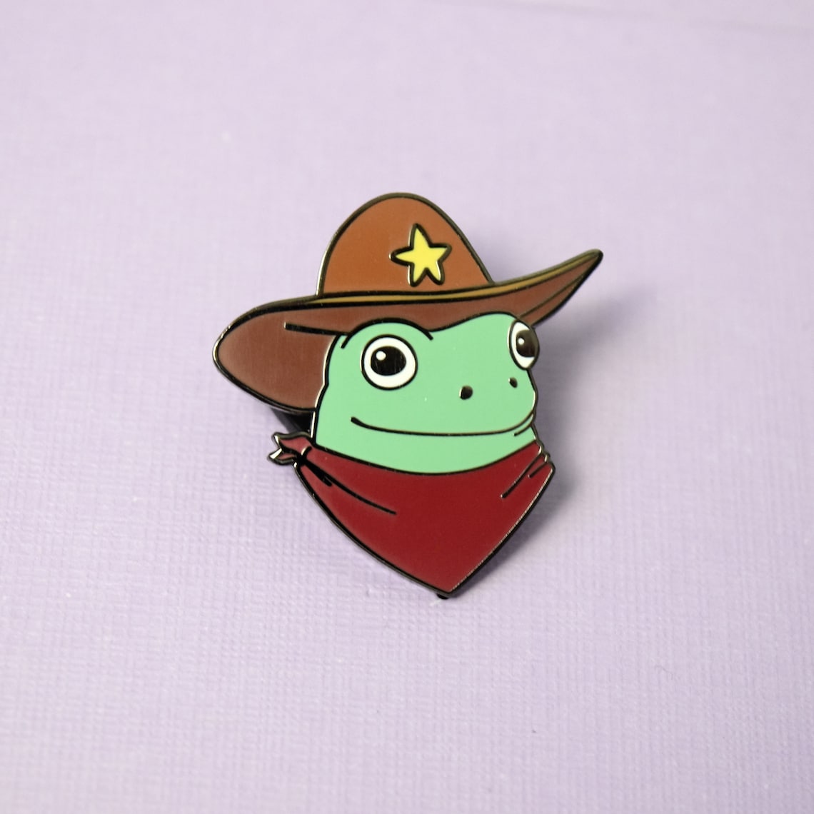 Cowboy Frog Enamel Pin You're the Yee to My Haw | Etsy