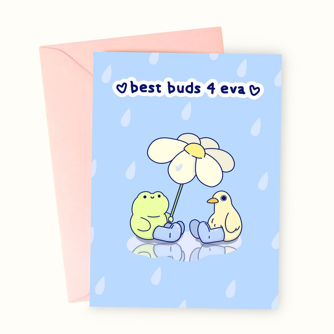 Best Buds 4 Eva - Nim N' Puddle - Friendship Love Card - Frog Lover ...