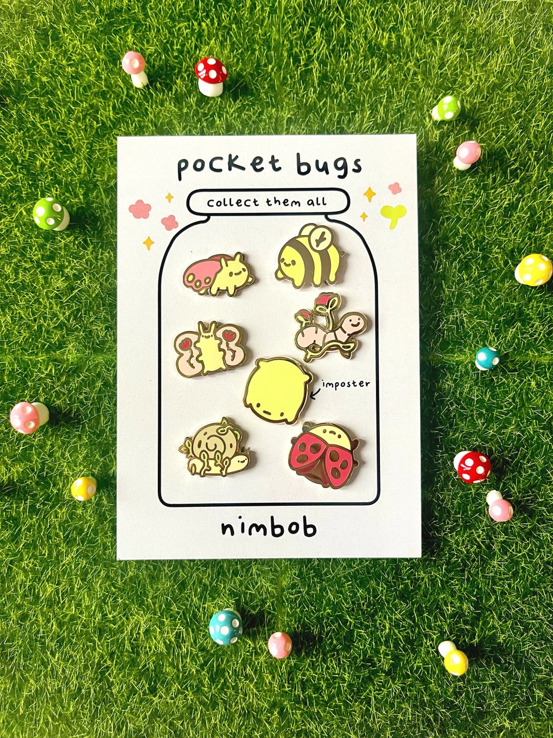 Pocket Bugs - Mystery Bags - Frog Pin - Collectable Hard Enamel Pins ...