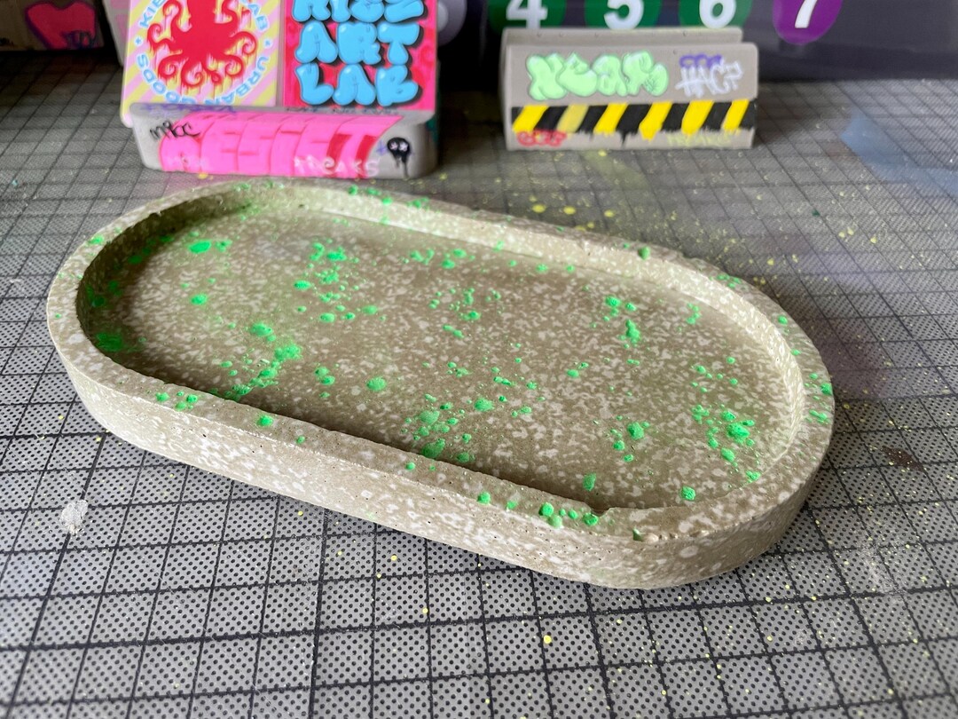 Graffiti Color Splash Tray – Hand-painted Street Art Decoration for ...