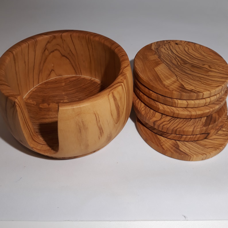 Olive Wood Coasters - Etsy