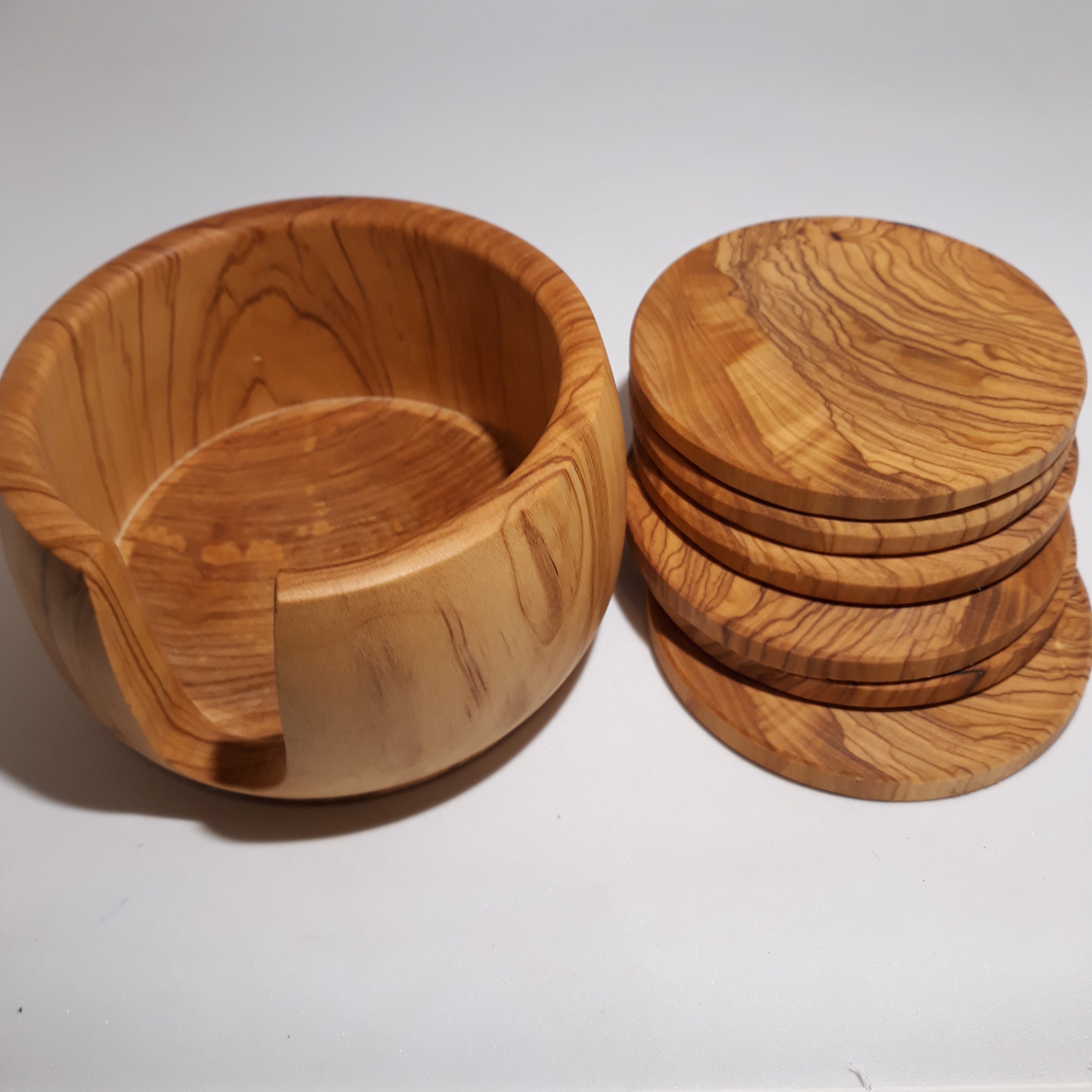 Olive Wood Coasters - Etsy