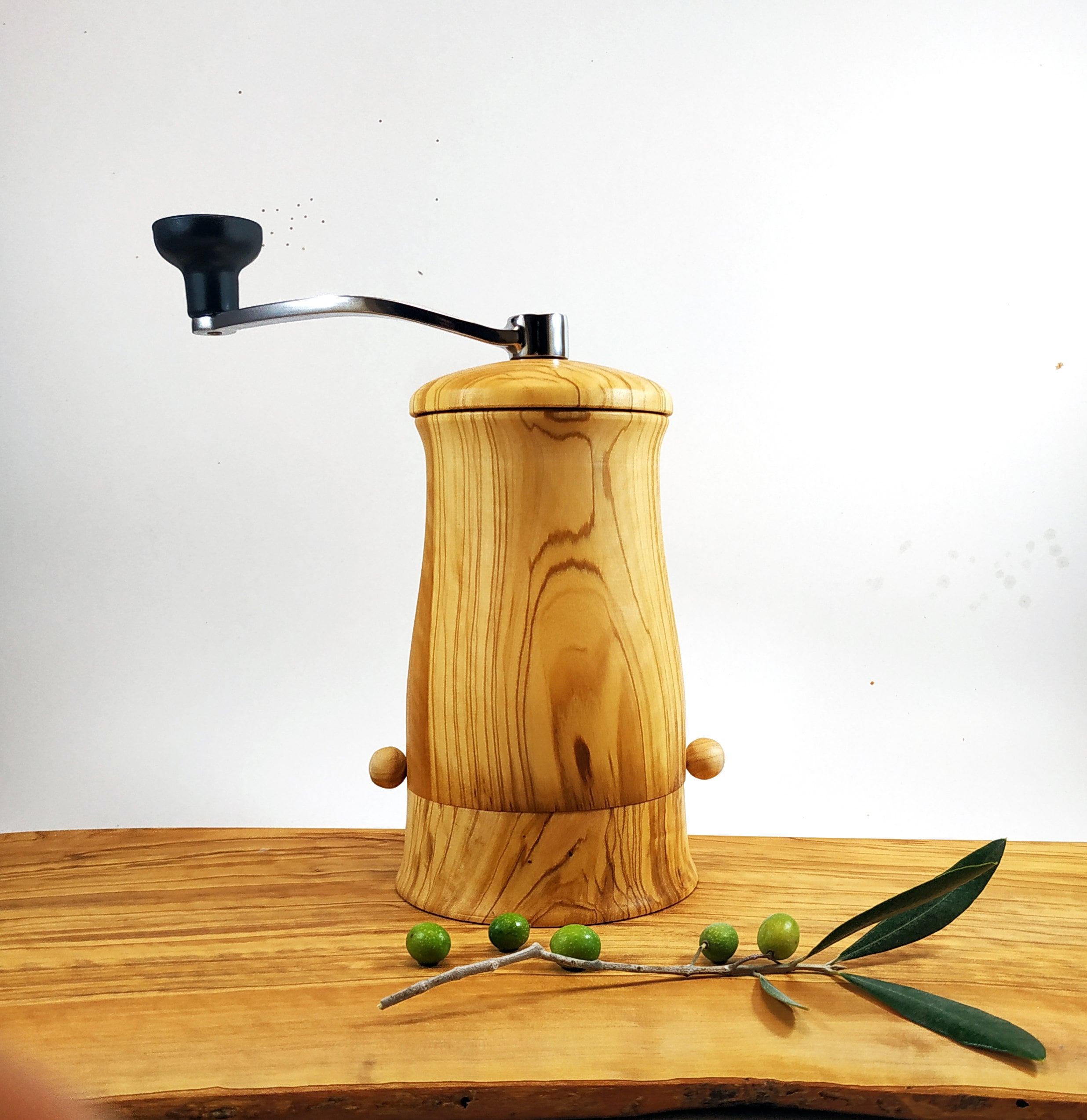 Olive Wood Coffee Grinder - Etsy