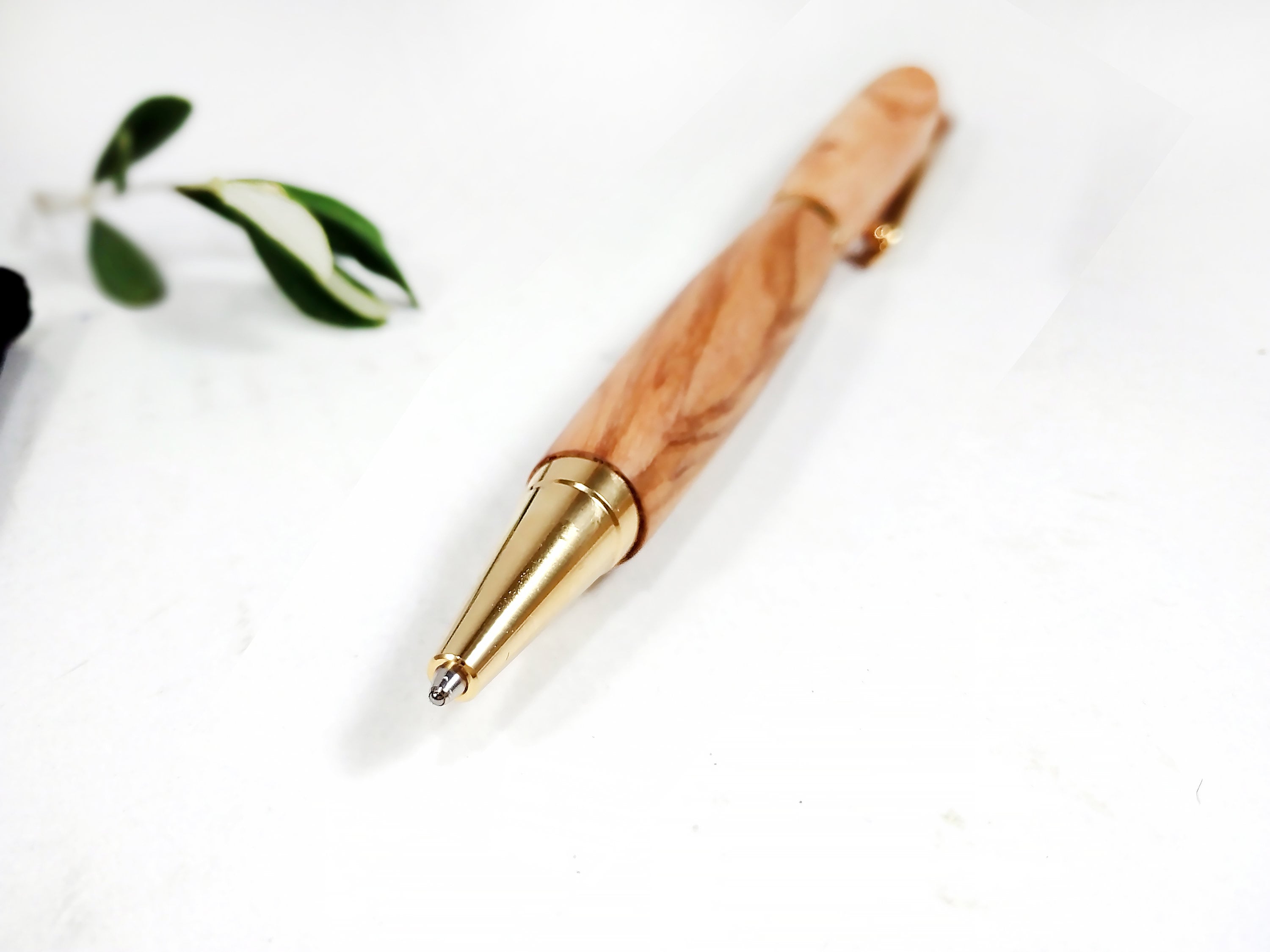 Olive Wood Pen slim Line - Etsy
