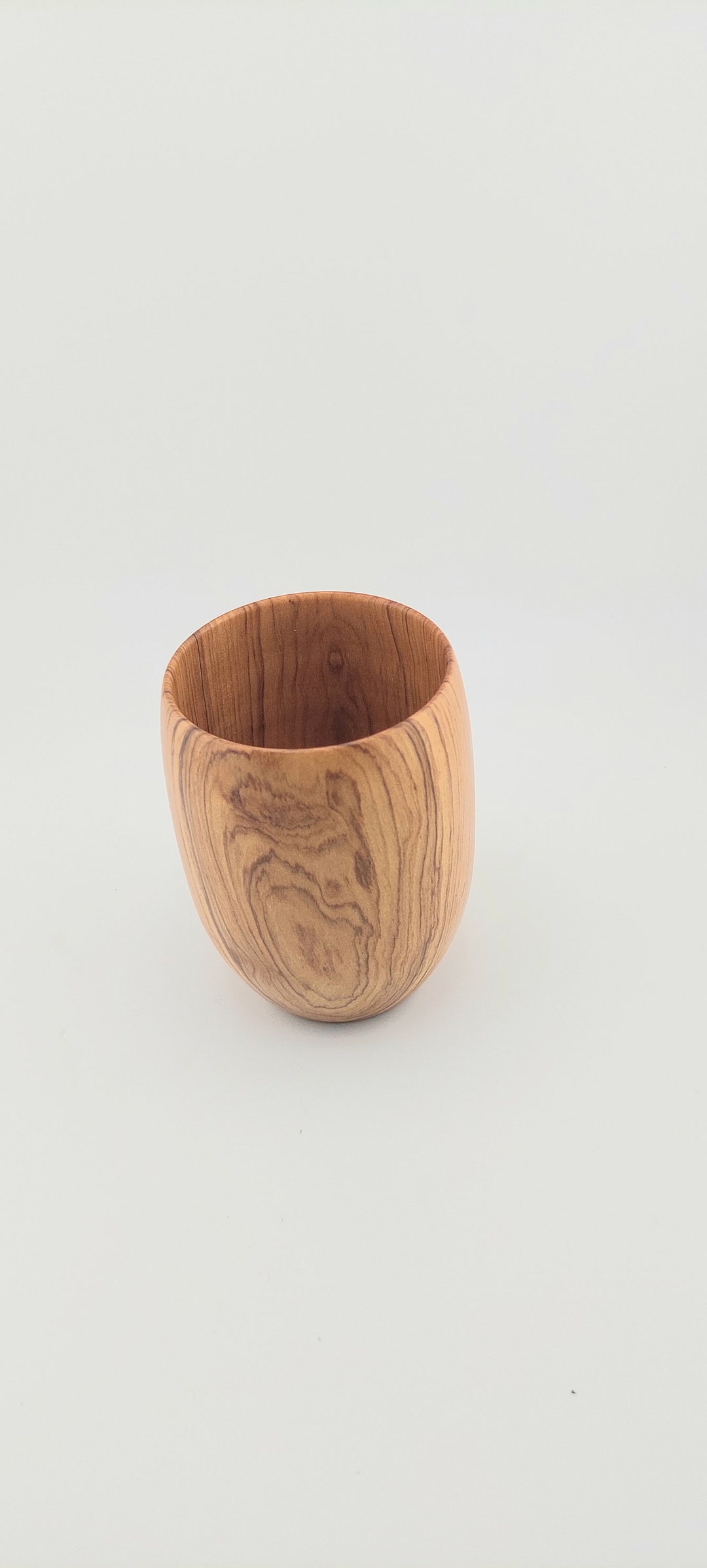 Olive Wood Cup - Etsy