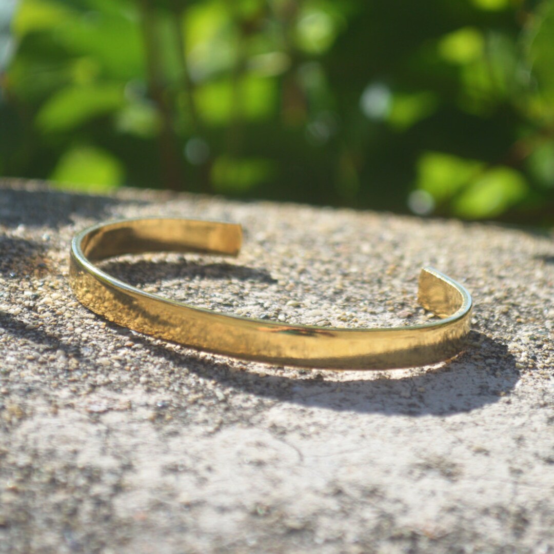 Vergoldetes Messing-Rush-Armband ELENA - Etsy.de