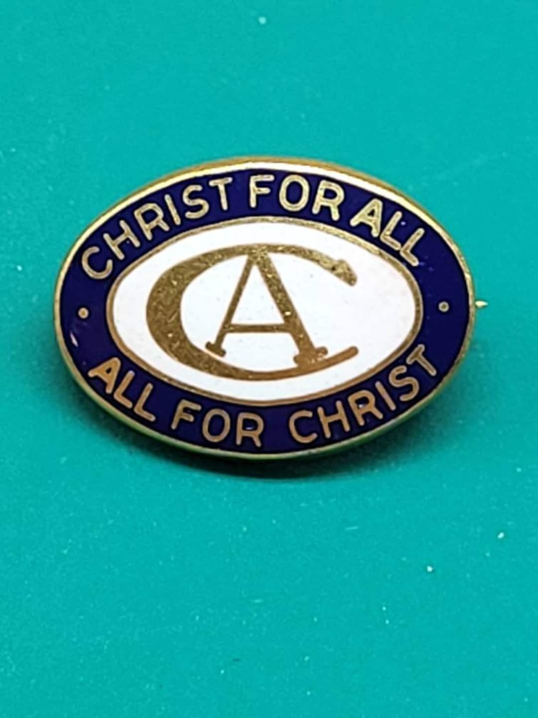 Vintage Gold Filled Enamel Christ for All All for Christ Pin - Etsy