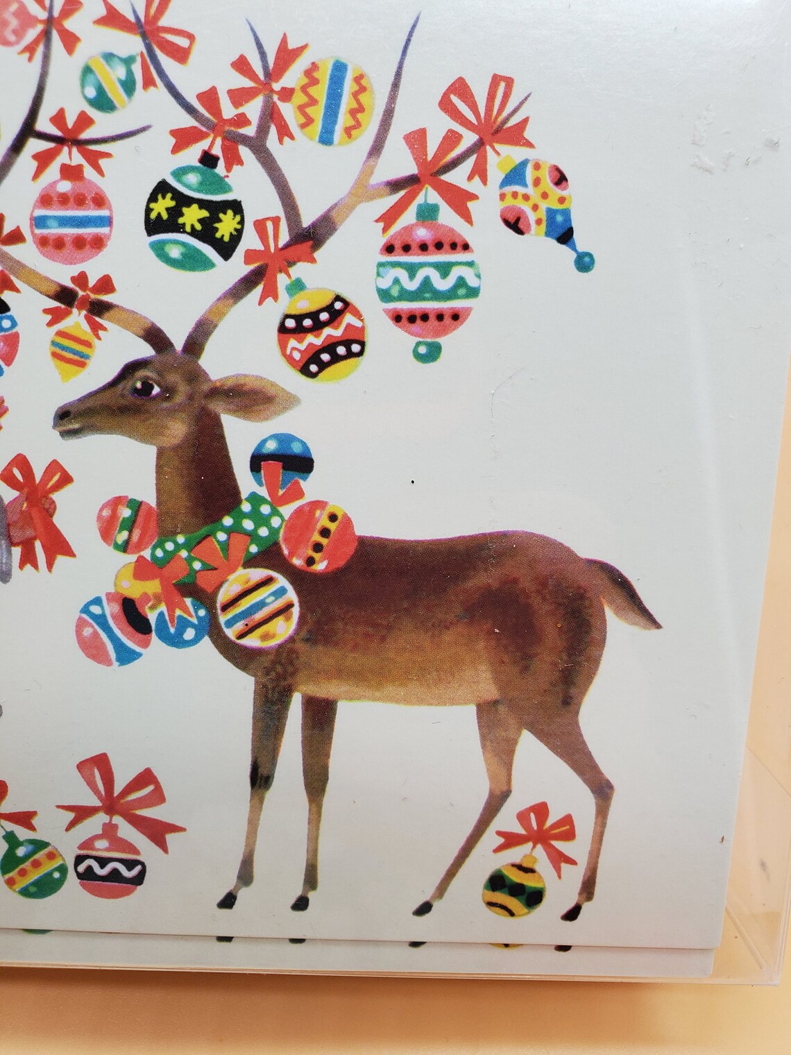 MMA Santa With Reindeer Christmas Cards Box of 20, NOS - Etsy