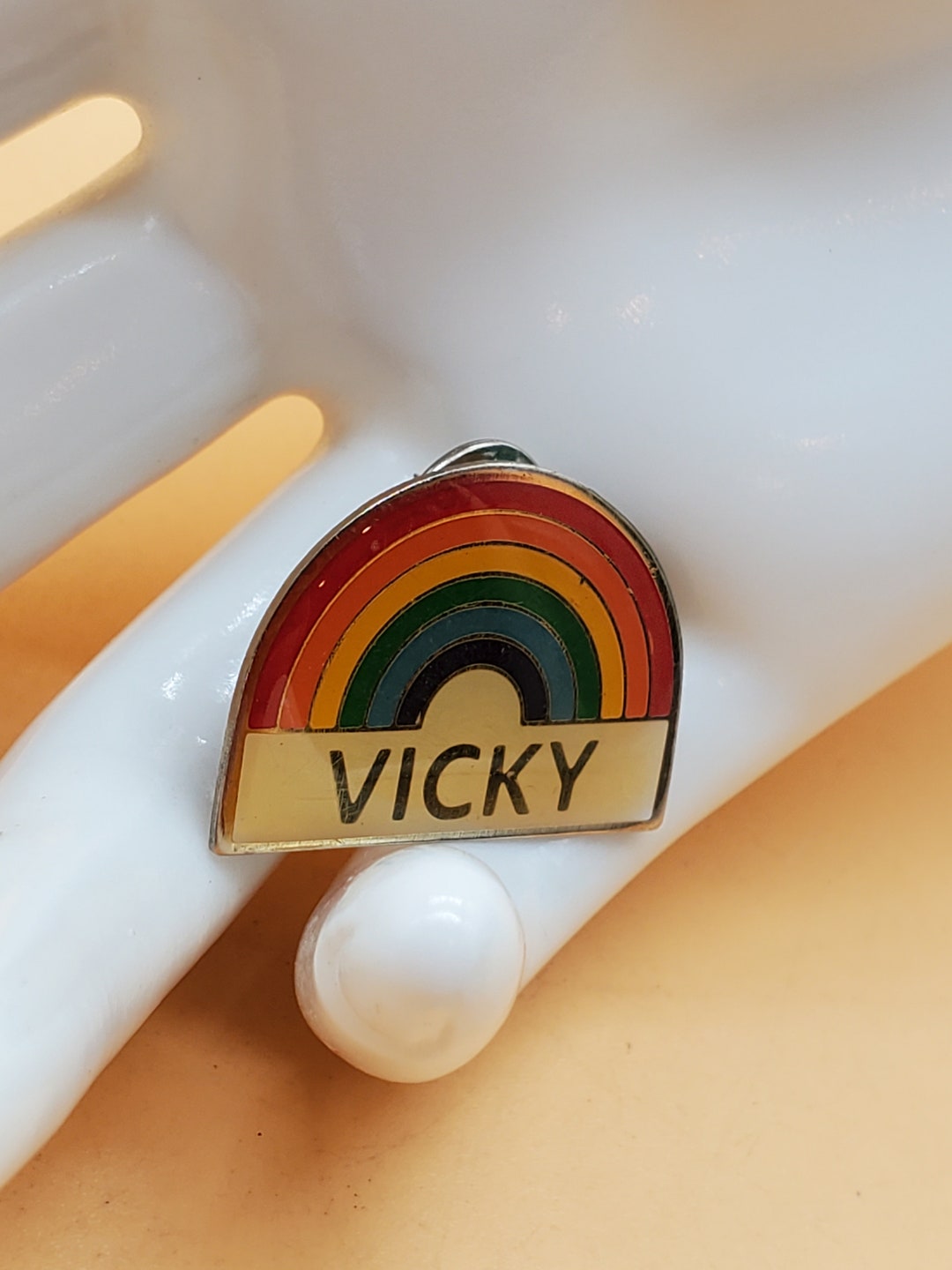 Vintage Vicky Rainbows Pin - Etsy
