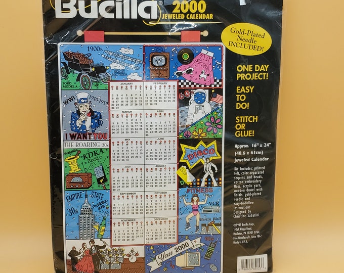 Vintage Bucilla 2000 Jeweled Calendar - Etsy