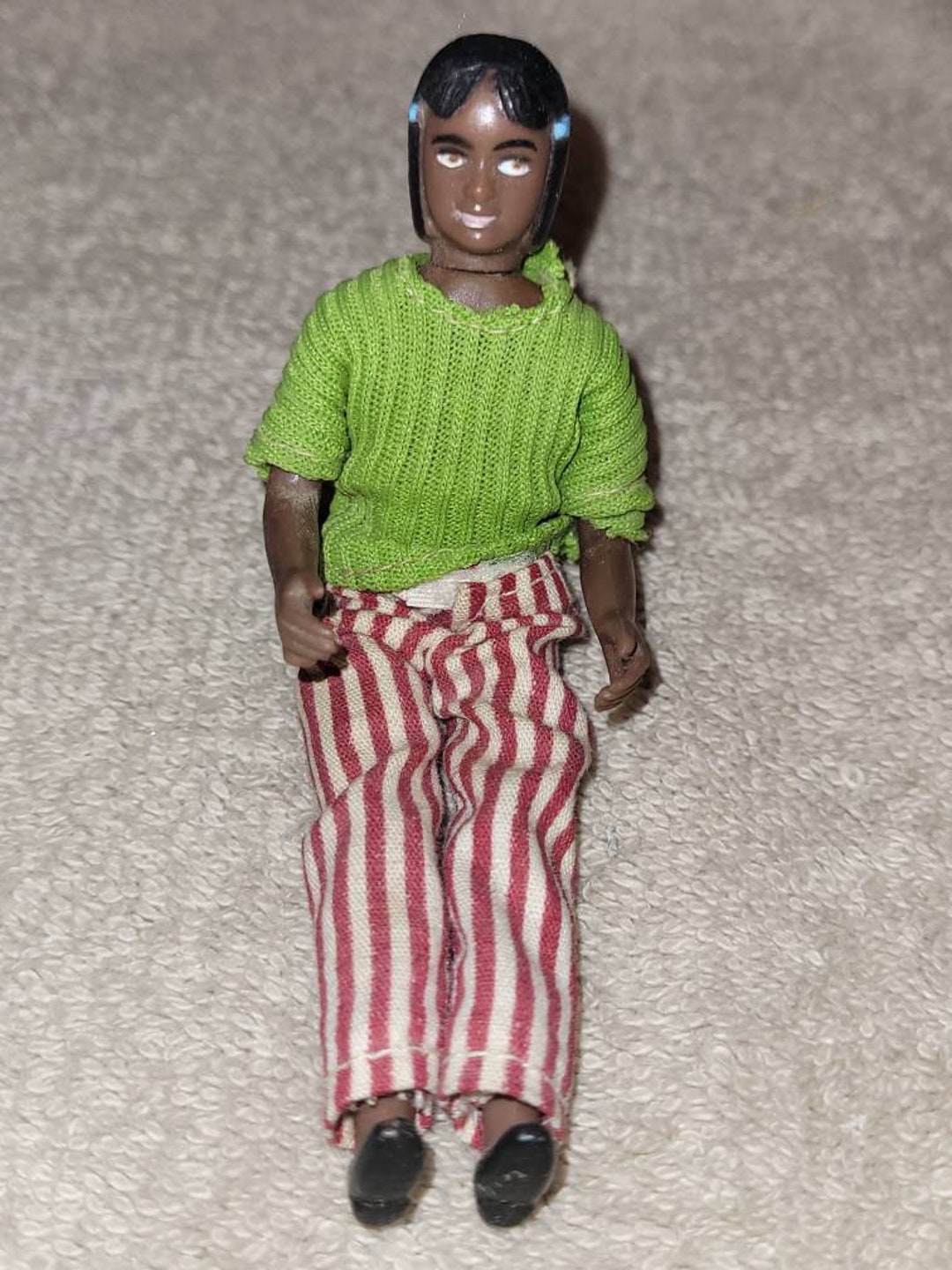 Vintage TONKA African American Girl Figurine Doll Made in Hong Kong - Etsy
